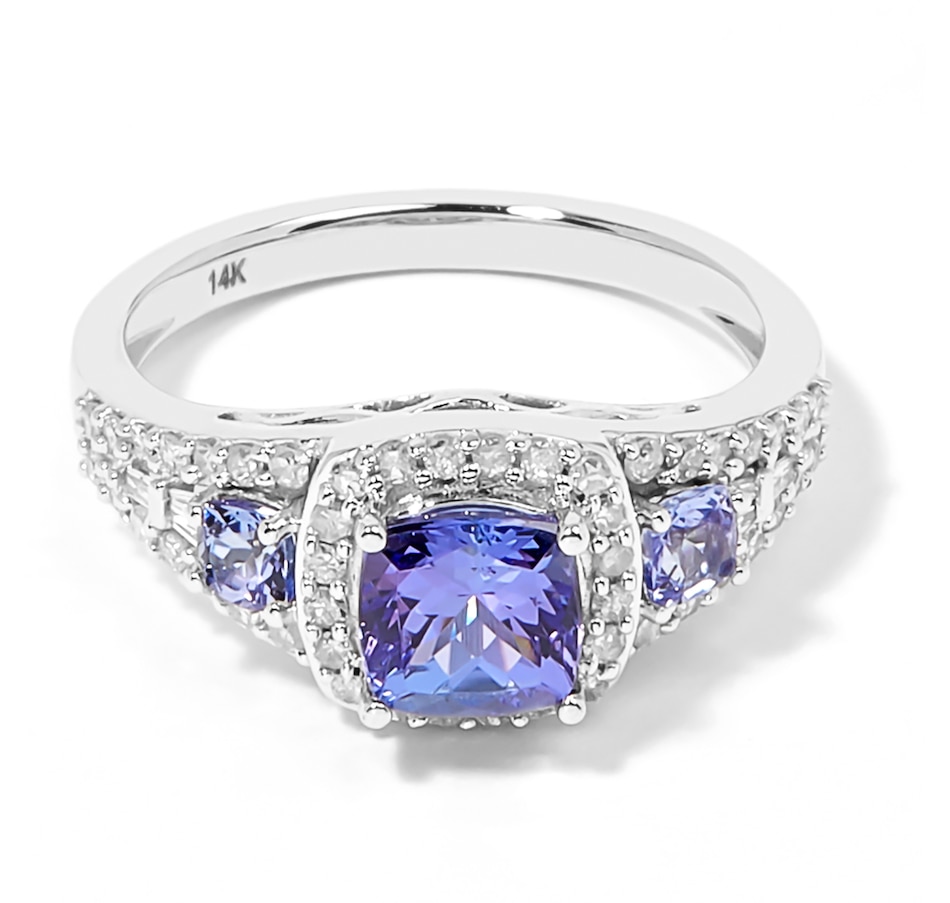 Gem Creations 14K Gold Exotic Gems & White Diamond Ring - TSC.ca