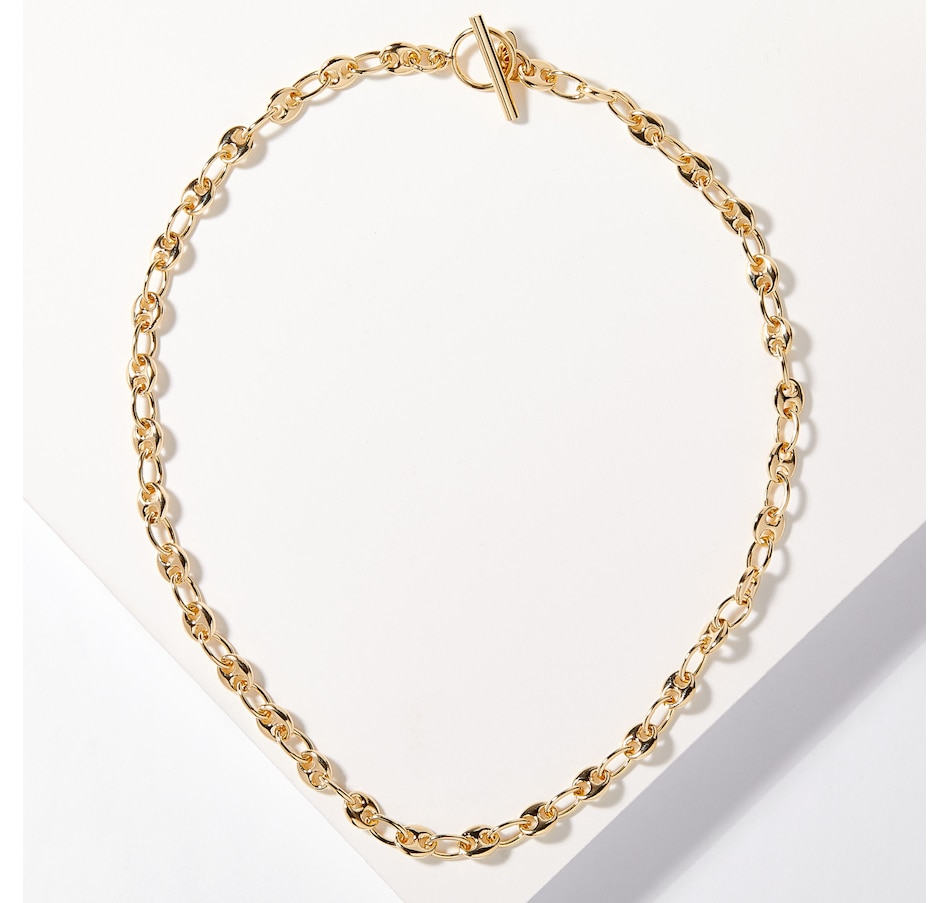 Bronzoro 18" Toggle Alternating Marine/Rolo Link Necklace - TSC.ca