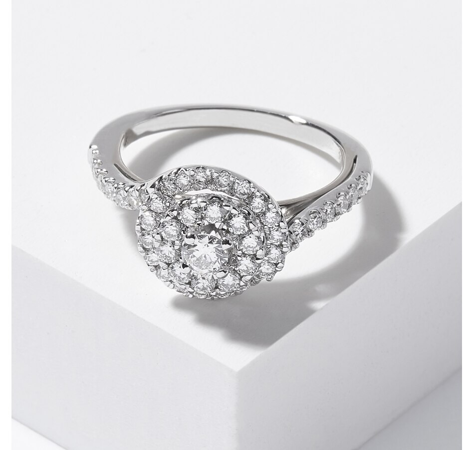 EVERA Diamonds 14K Two Tone Gold 1.00ctw Diamond Round Shape Ring - TSC.ca