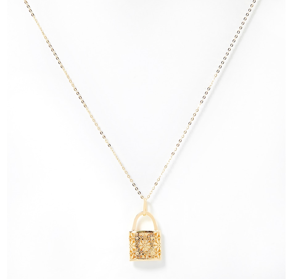 Stefano Oro 14K Yellow Gold Locket Necklace - TSC.ca