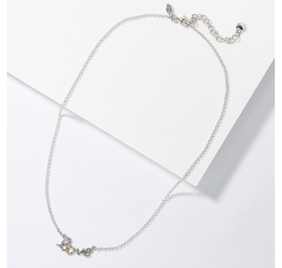 Samuel B. Collection Sterling Silver 18K Yellow Gold Love Necklace - TSC.ca