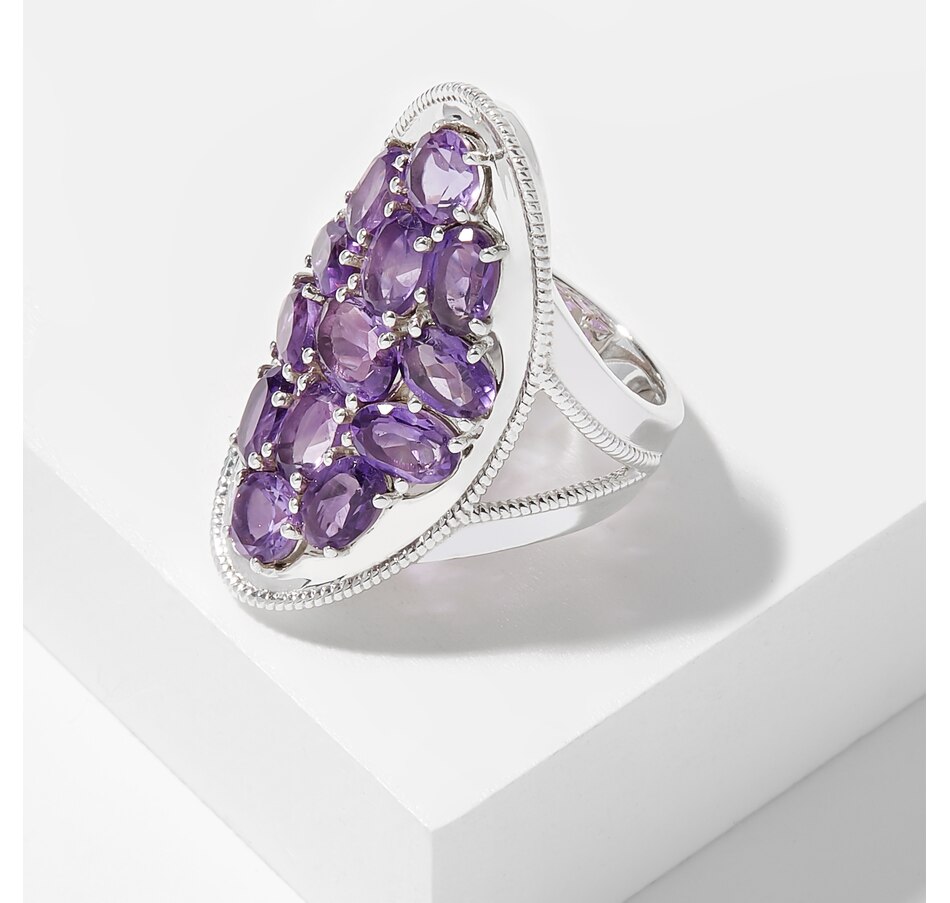 Himalayan Gems Sterling Silver Multi Gemstone "Estate" Ring - TSC.ca