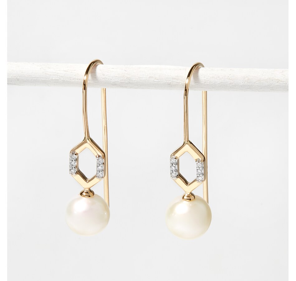 Imperial Pearls 14K Yellow Gold 7-7.5mm Freshwater Cultured Pearl ...