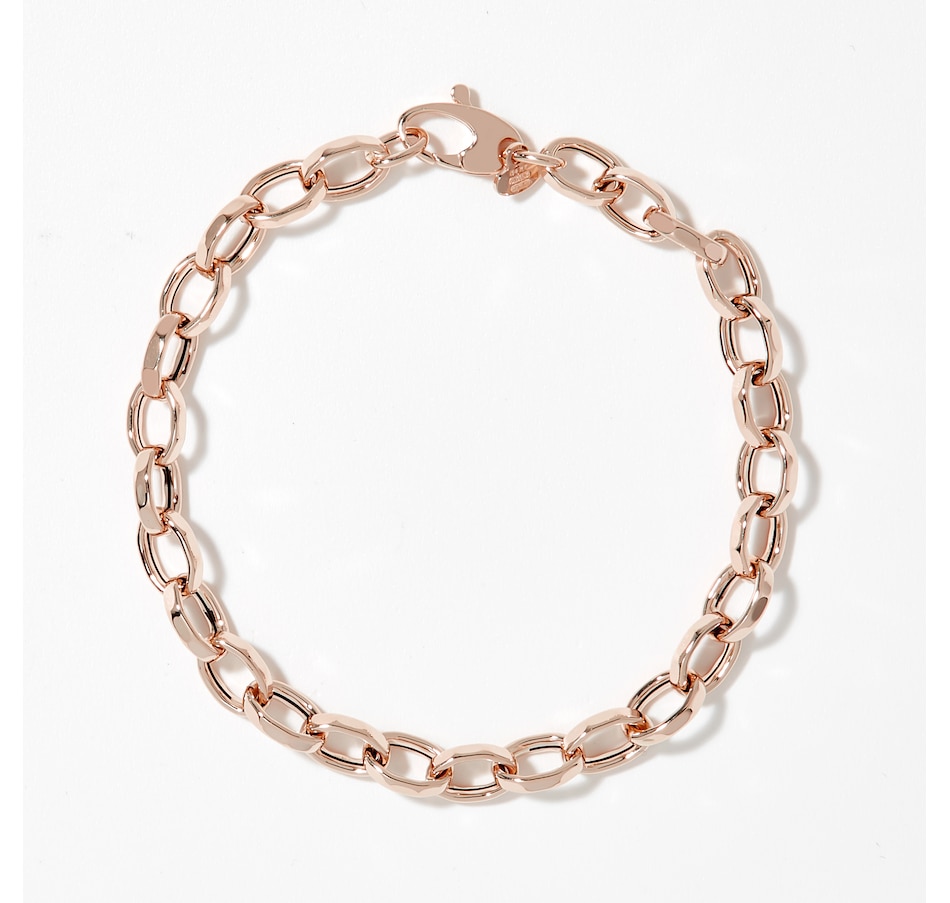 Stefano Oro 14K Oval Faceted Rolo Bracelet - TSC.ca