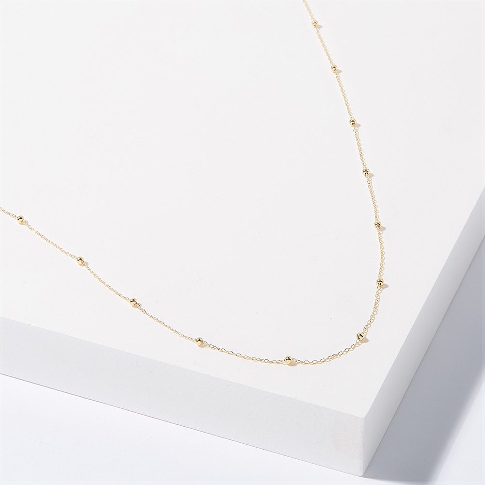 Stefano Oro 14K Yellow Gold Sfera Station Necklace - TSC.ca