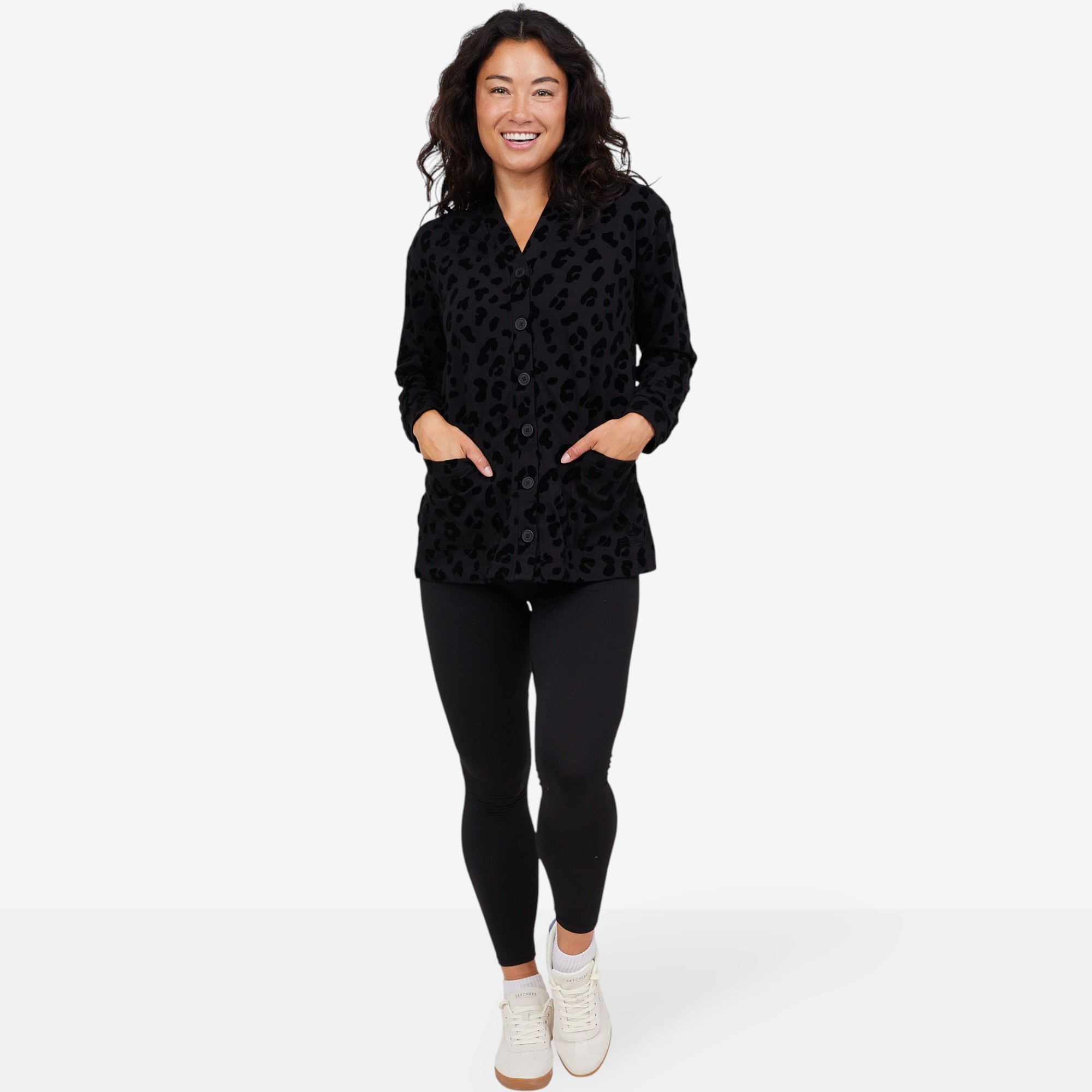 Cuddl Duds Petite Comfortwear Cardigan and Legging Set - TSC.ca