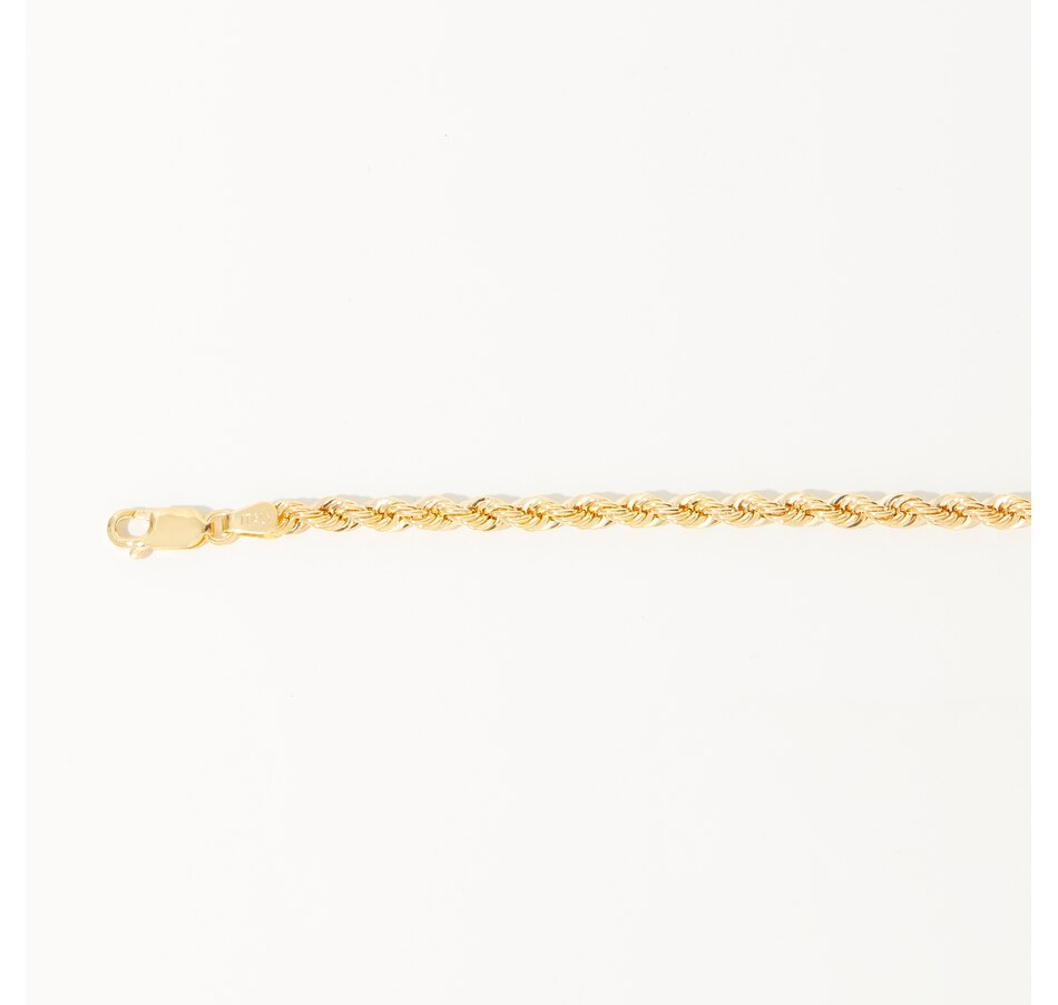 TruGold 10K Yellow Gold Rope Anklet - TSC.ca