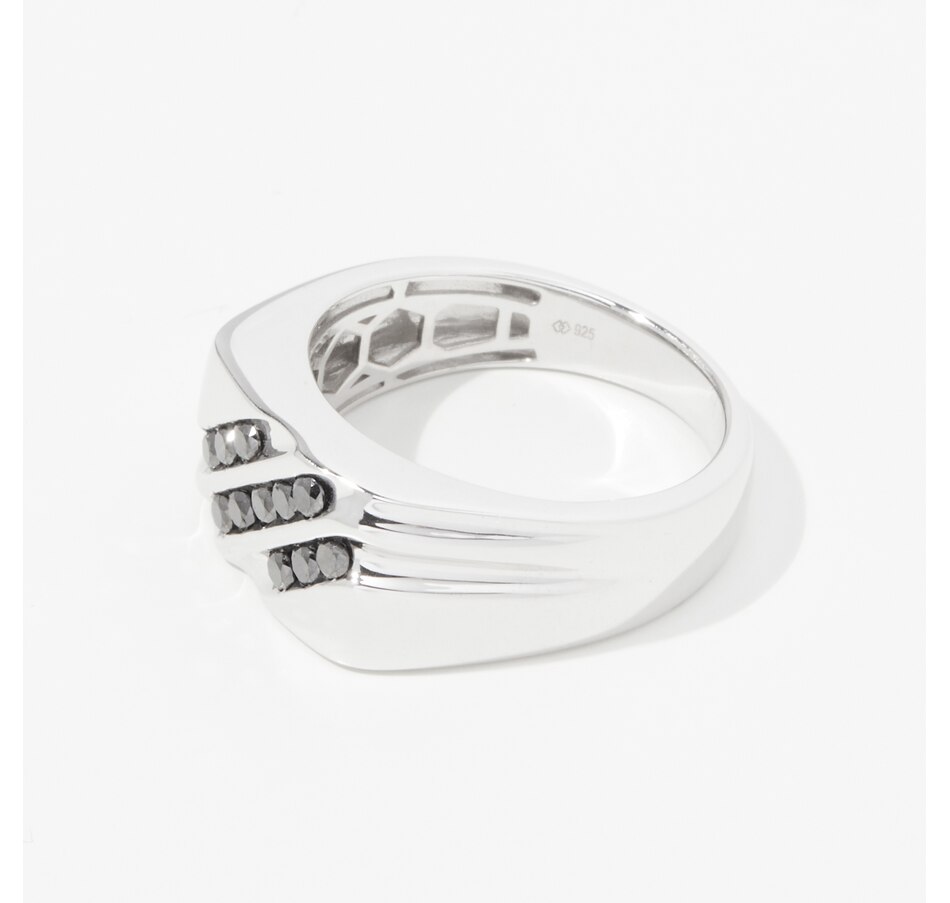 Colour of Diamonds Sterling Silver 0.50 av. ctw Black Diamond Ring - TSC.ca