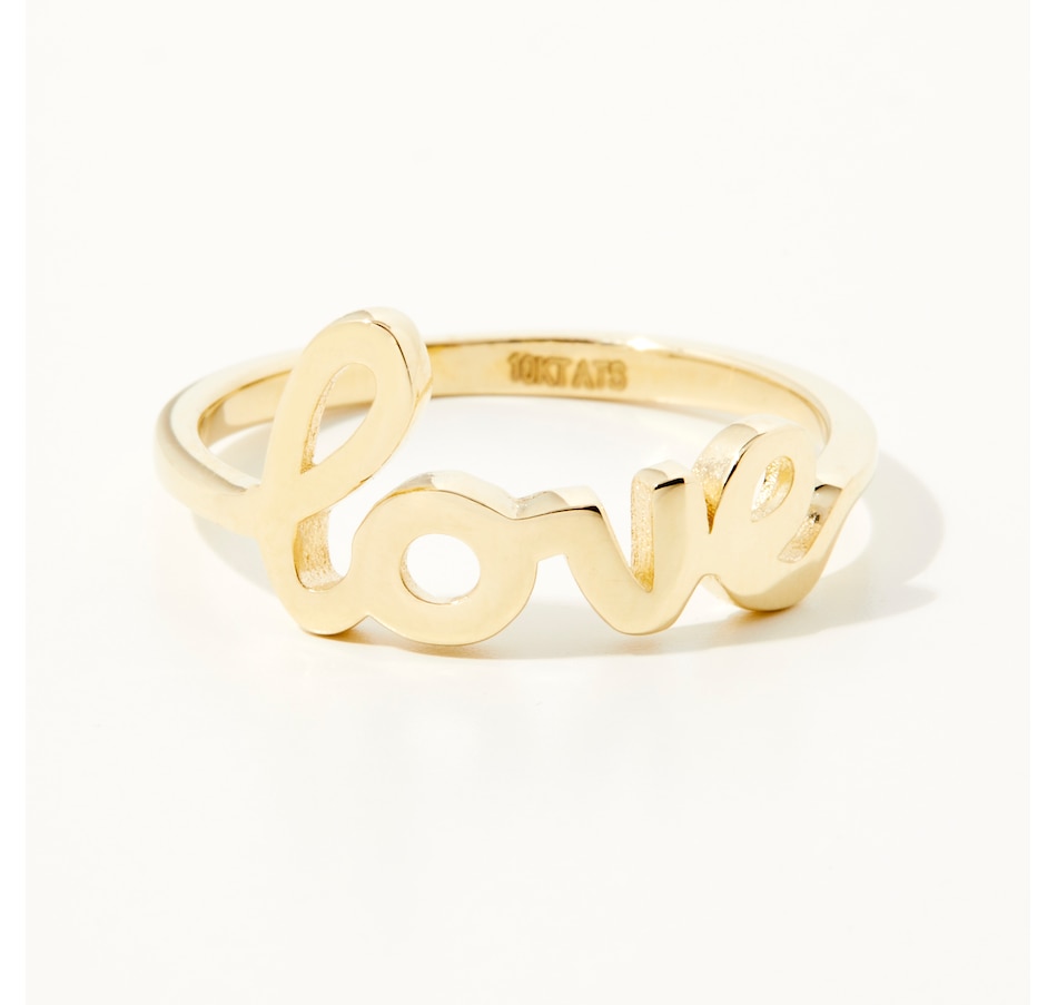 TruGold 10K Yellow Gold Love Ring - TSC.ca