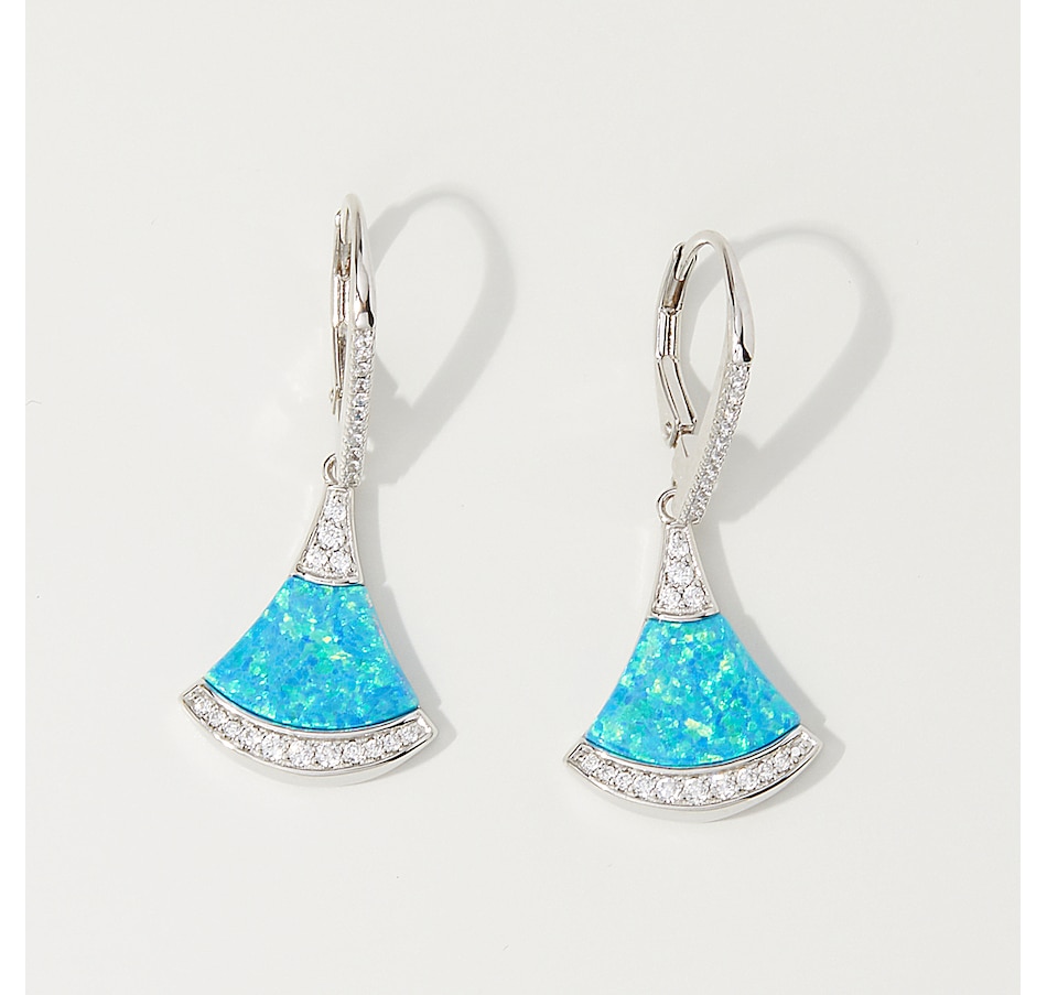 Charles Garnier Sterling Silver "Fanflare" Gemstone and Cubic Zirconia ...