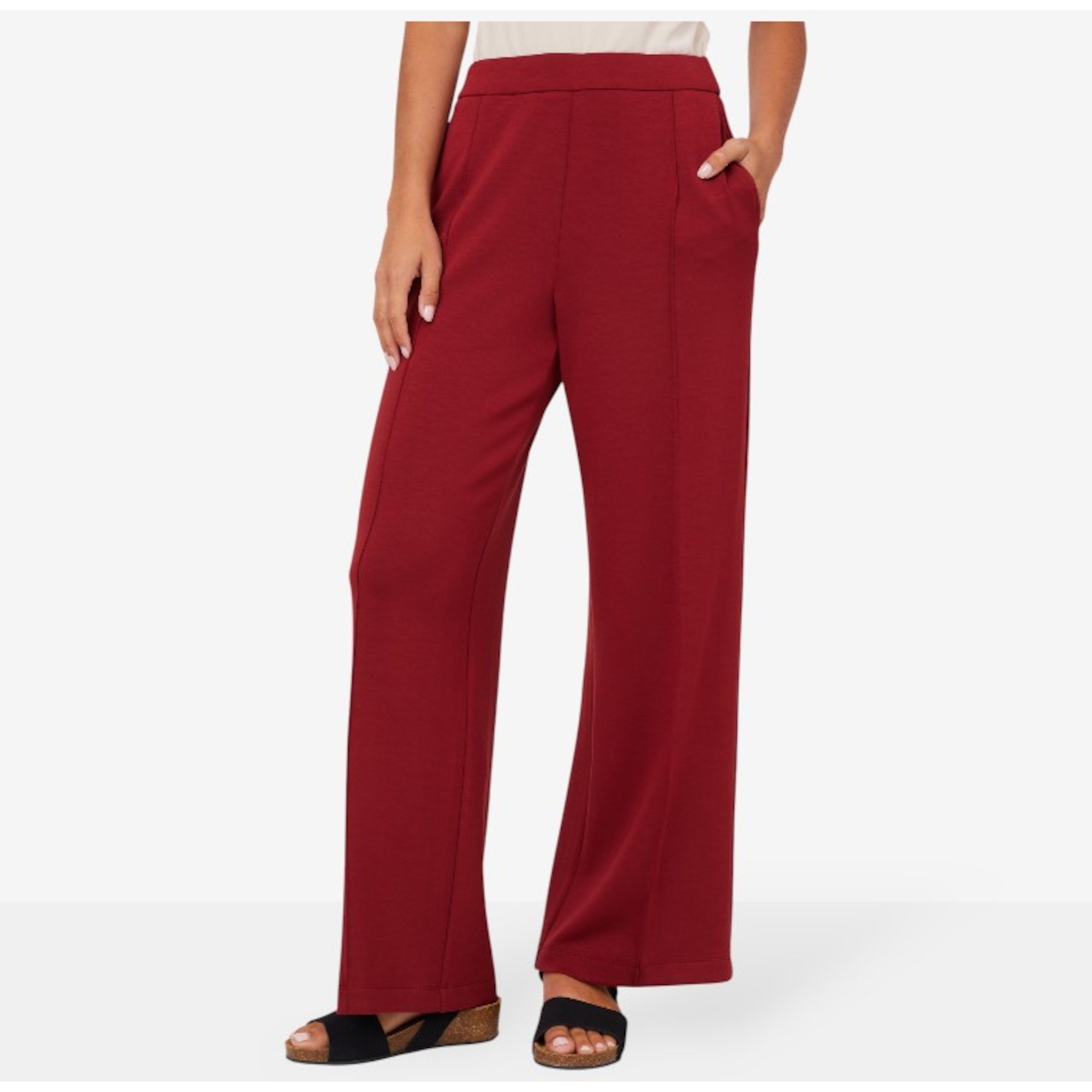 Wynne Style Cloud Knit Pant with Seaming Detail - TSC.ca