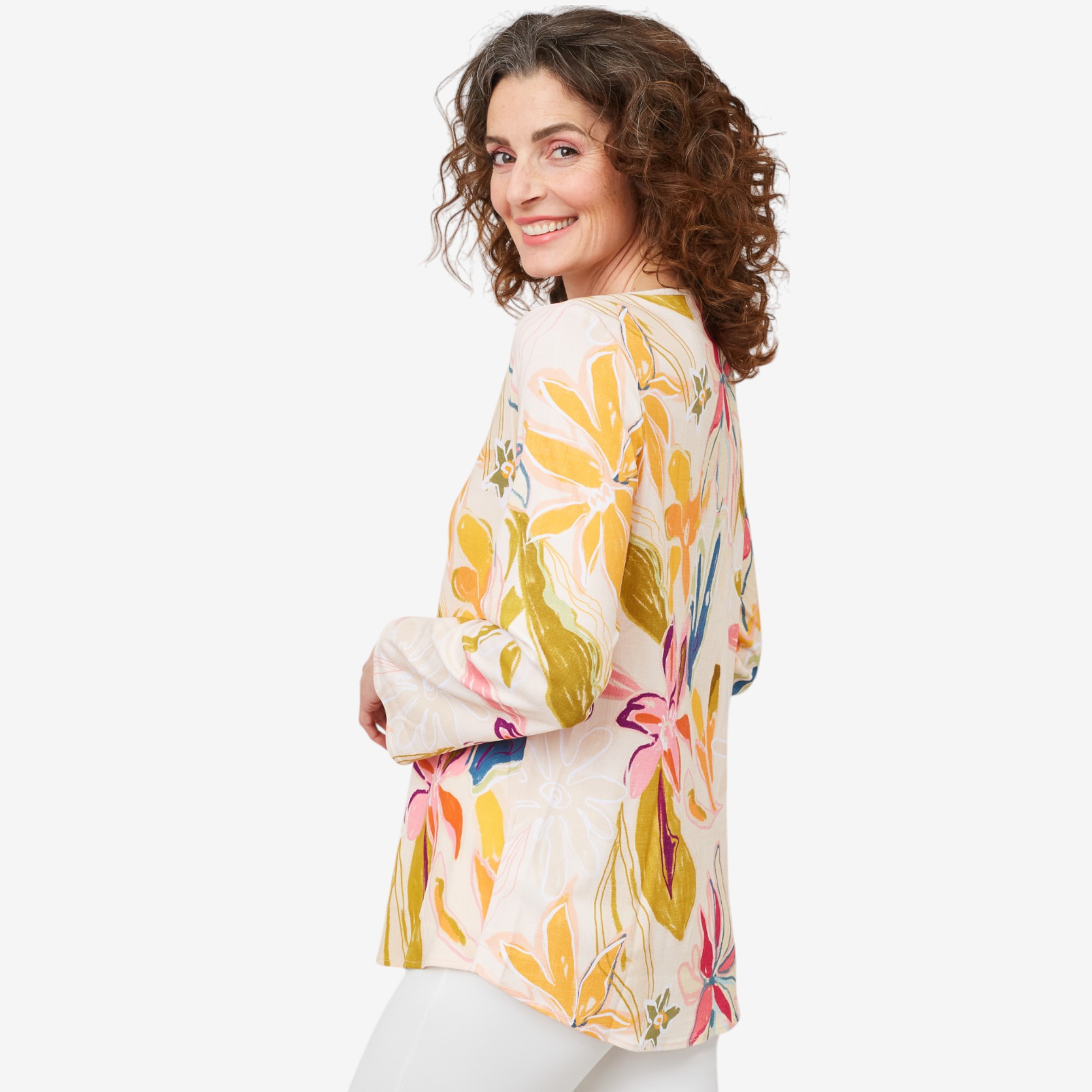 Mr. Max Printed Linen Look Tunic - TSC.ca