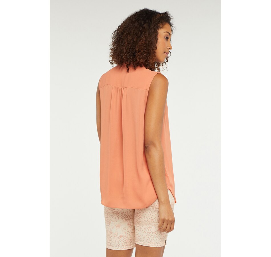NYDJ Sleeveless Ruffle Neck Blouse - TSC.ca