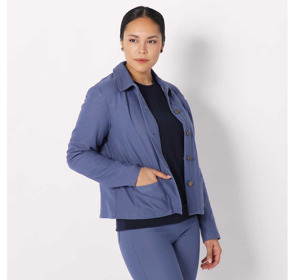 Kim & Co. Deluxe Denim Knit Jacket - TSC.ca