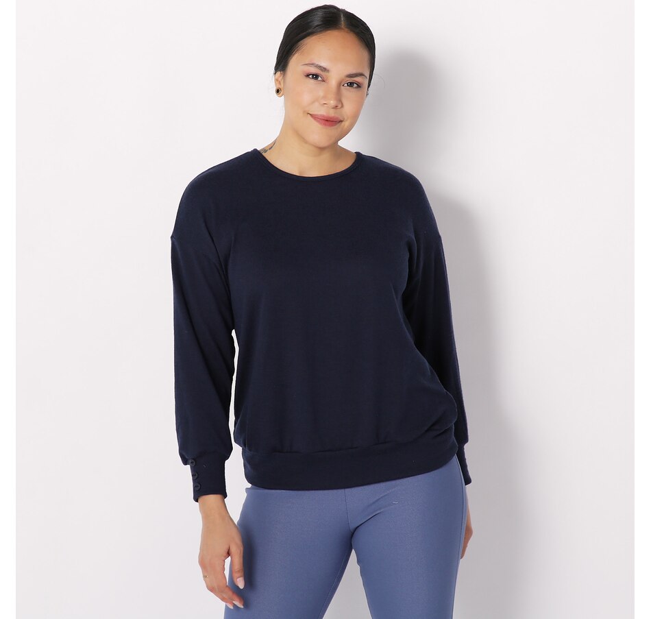 Kim & Co. Soft Touch Top With Button Sleeve Detail - TSC.ca