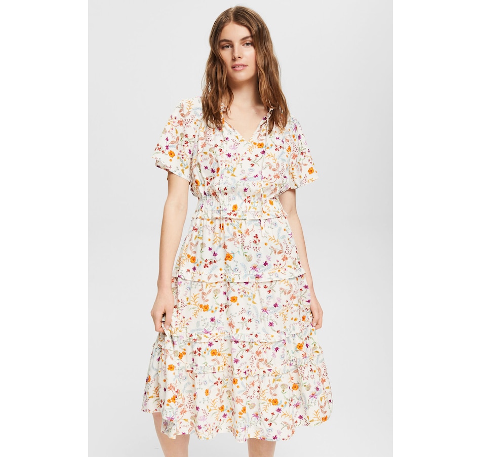 Esprit Flower Printed Tiered Dress - TSC.ca