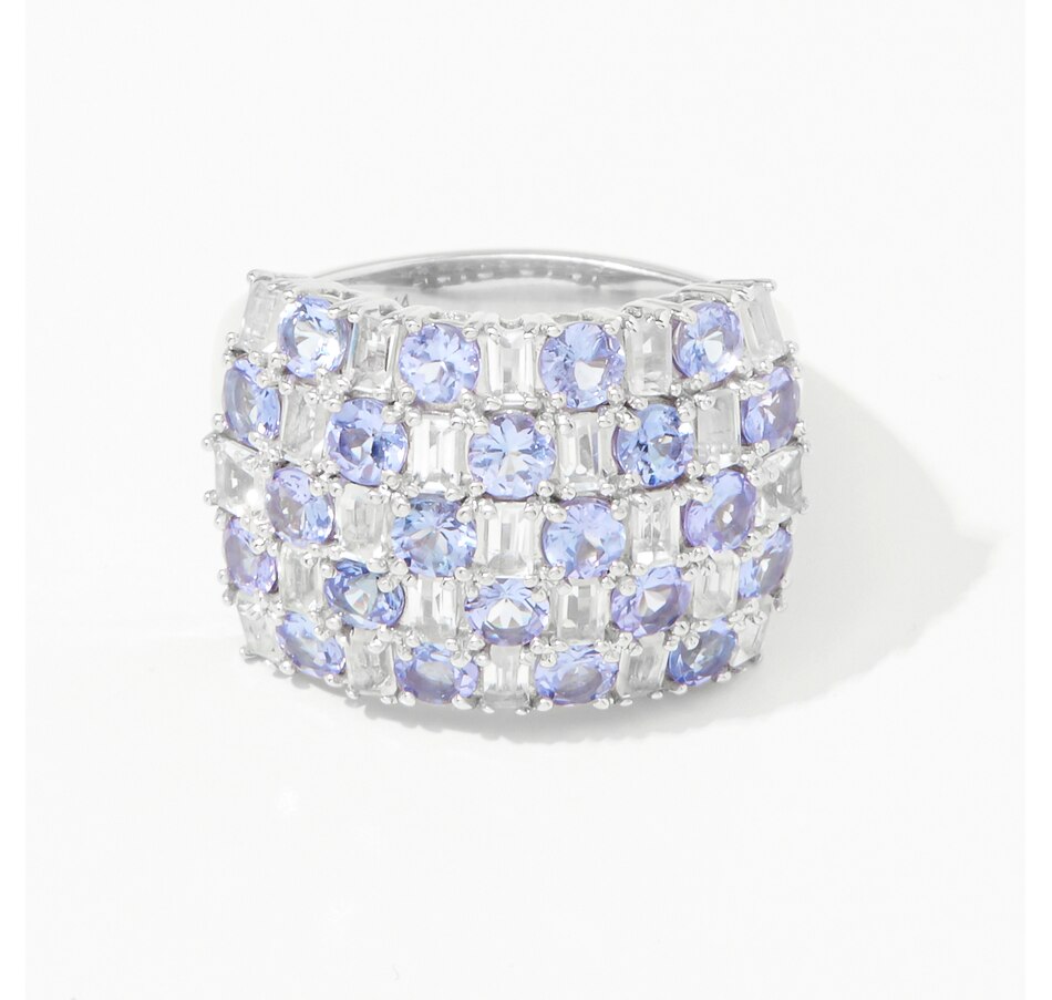 Gem Reflections Sterling Silver Gemstone and White Topaz Ring - TSC.ca