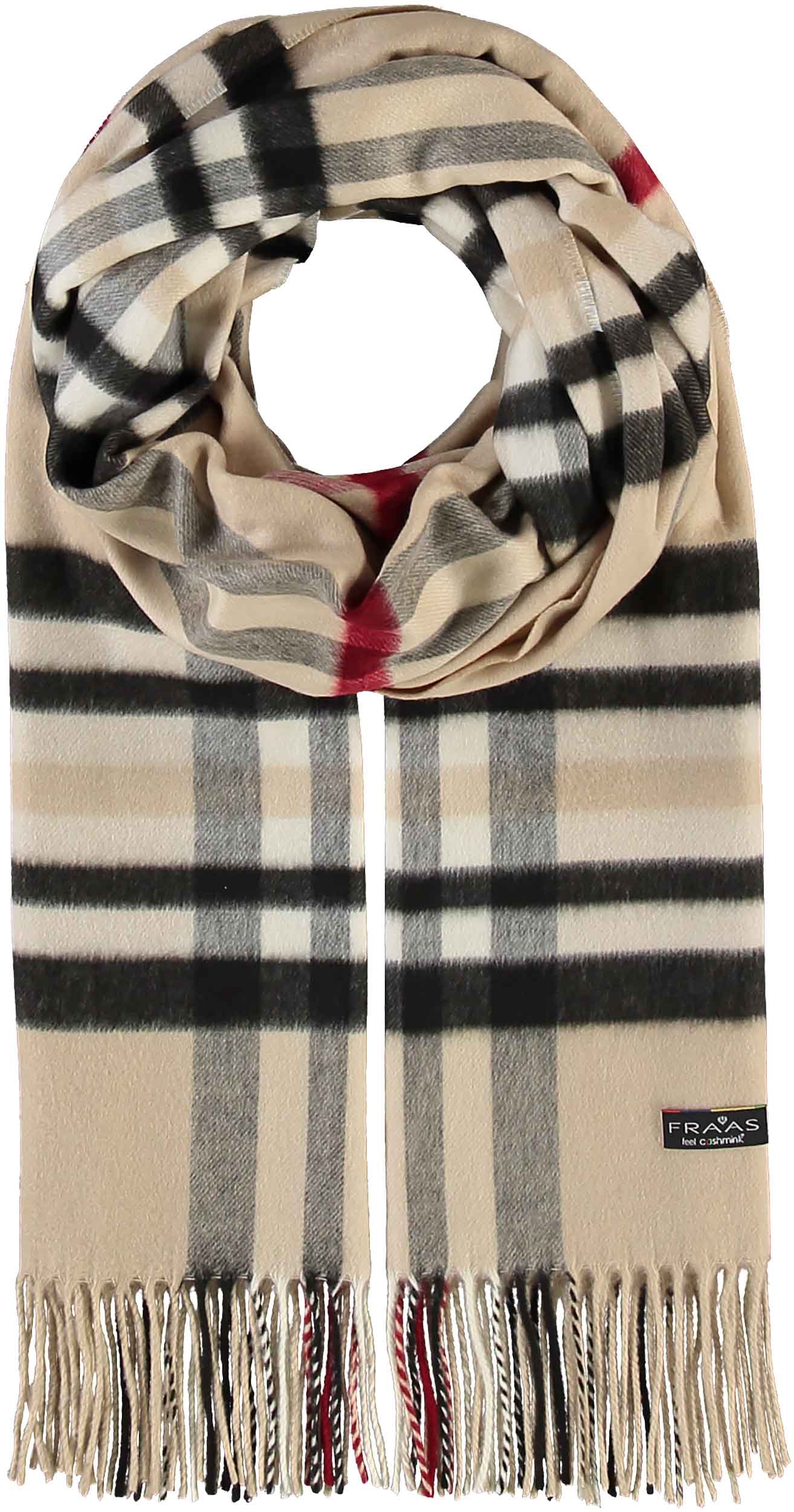 V. Fraas Plaid Cashmink Oversized Wrap - TSC.ca