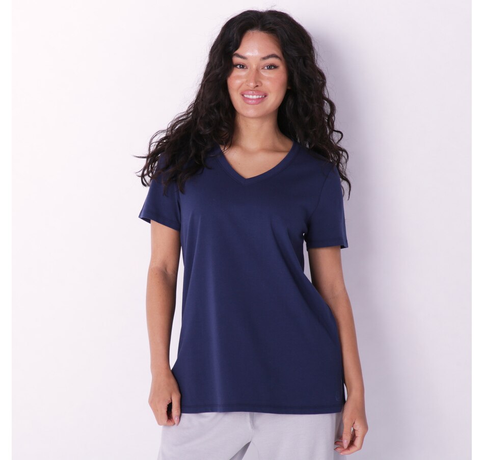 Cuddl Duds Cotton Classics V-Neck and Scoop Neck Tees - TSC.ca