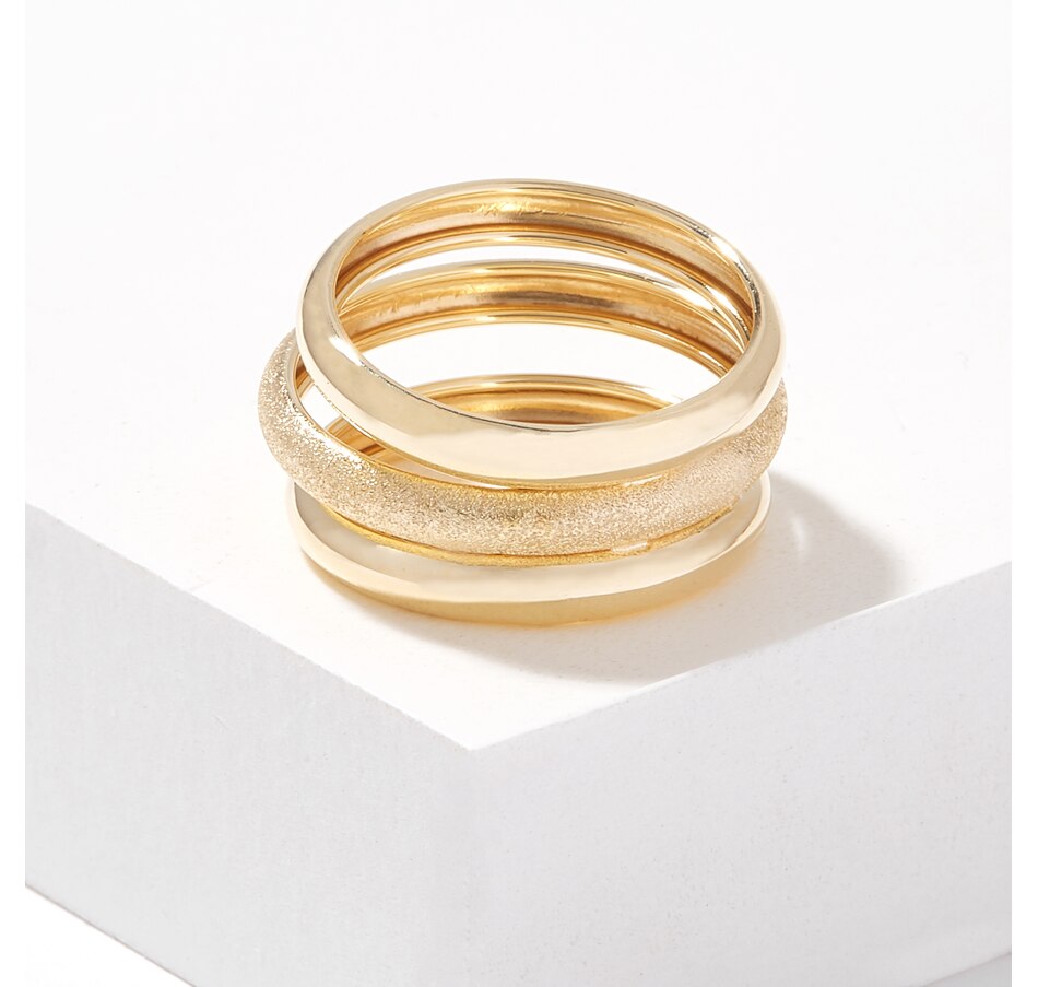 Stefano Oro 14K Yellow Gold Trio Ring - TSC.ca