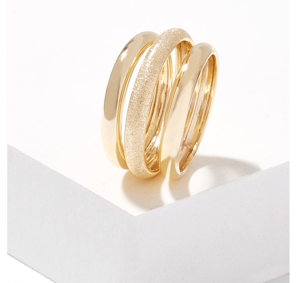 Stefano Oro 14K Yellow Gold Trio Ring - TSC.ca