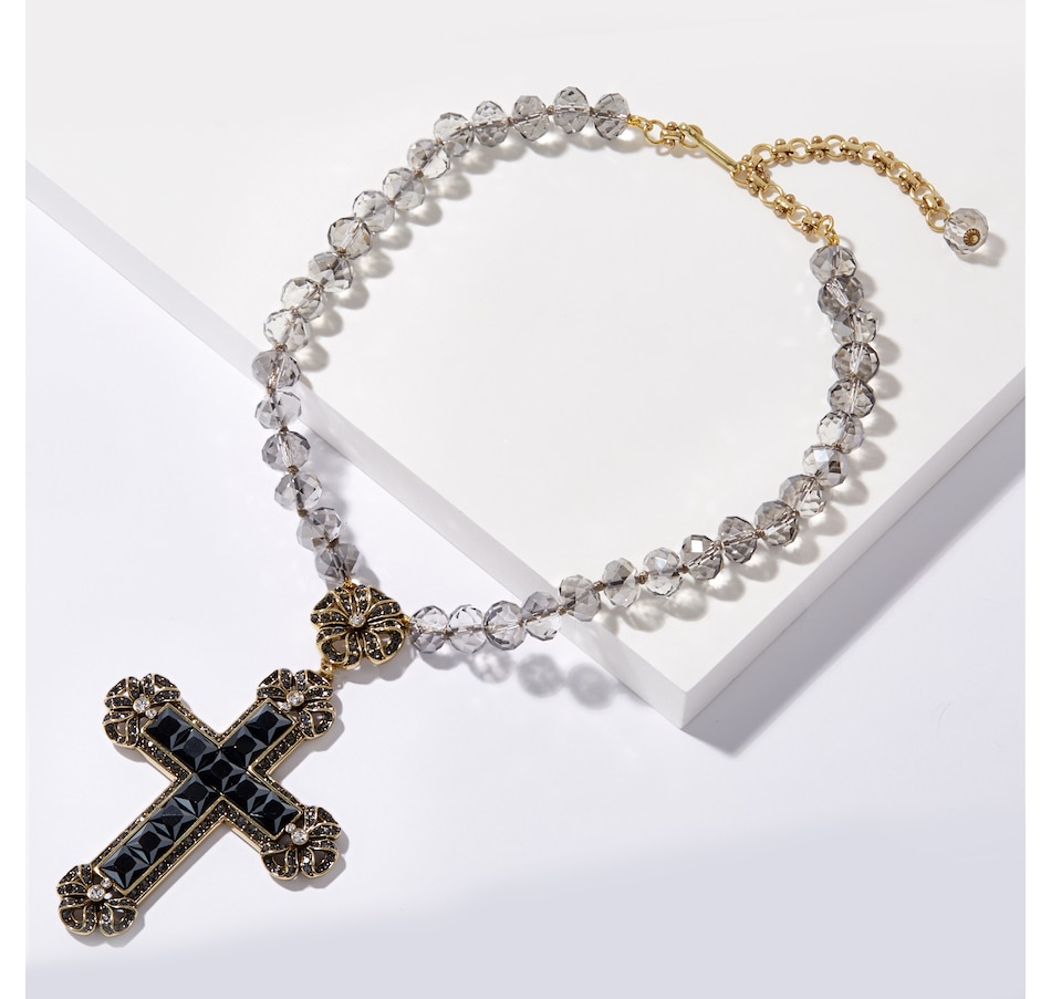 Heidi Daus Bow Cross Necklace - TSC.ca