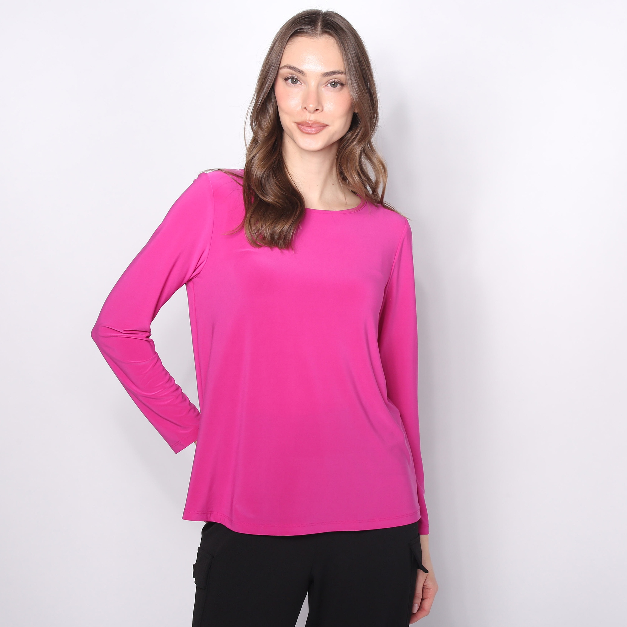 Kim & Co. Deluxe Brazil Knit Long Sleeve Top - TSC.ca