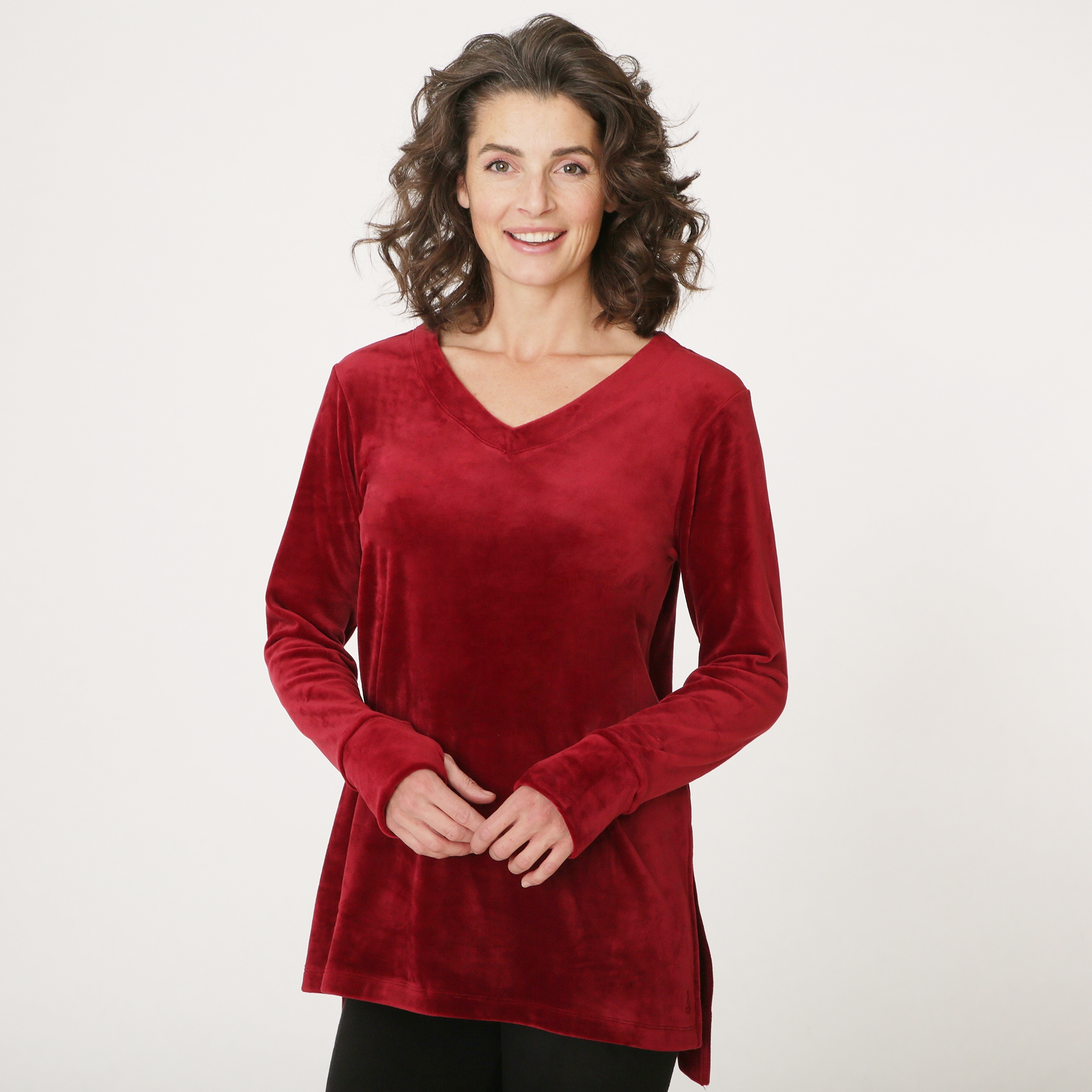Cuddle Duds Double Plush Velour V-Neck Tunic - TSC.ca