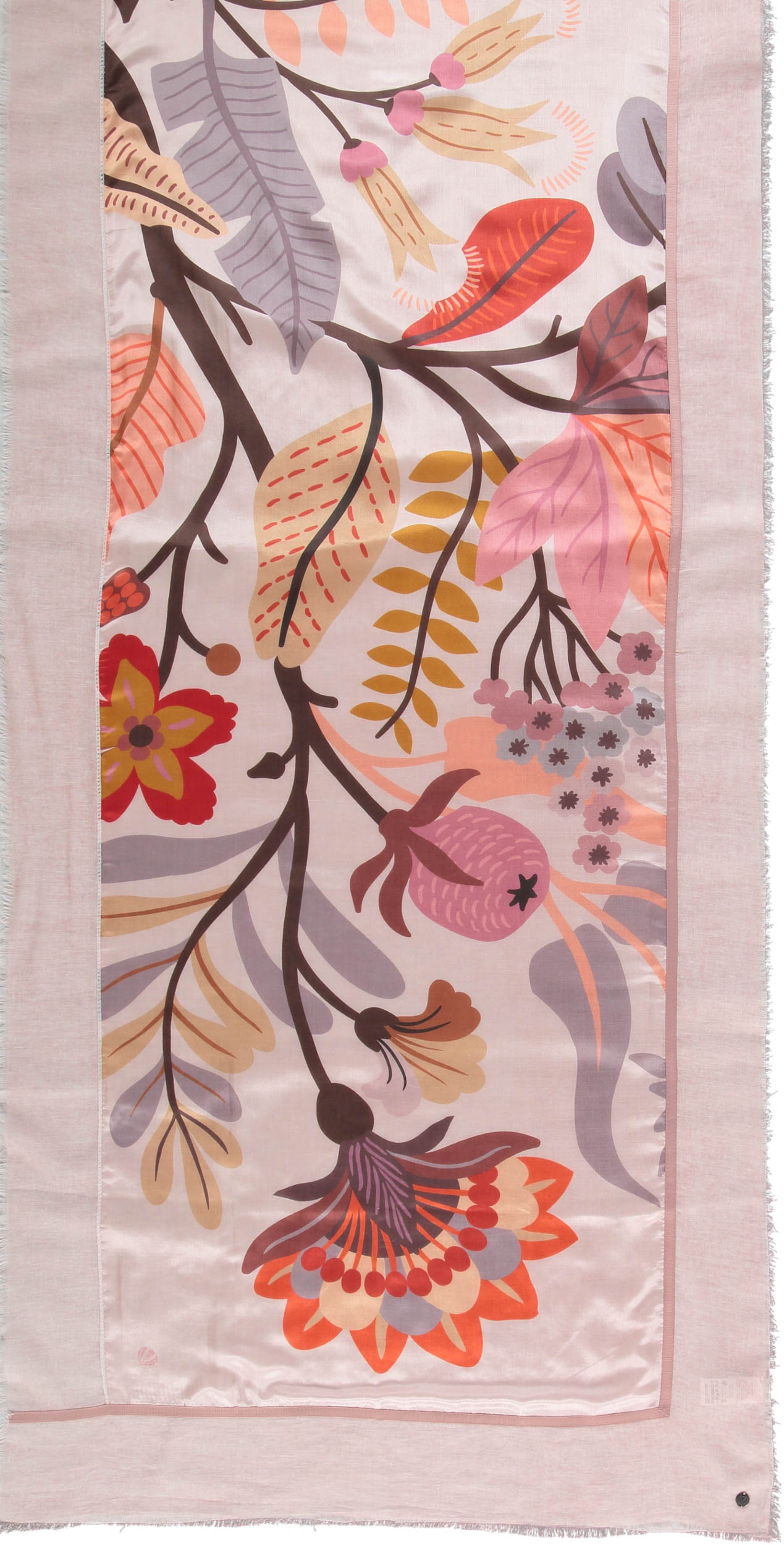 V. Fraas Wild Flower Patchwork Cotton Silk Wrap - TSC.ca