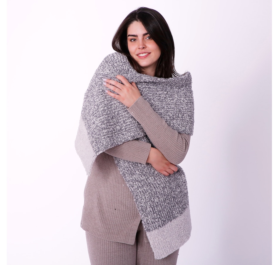 Barefoot Dreams Cozy Chic Heathered Tipped Scarf - TSC.ca