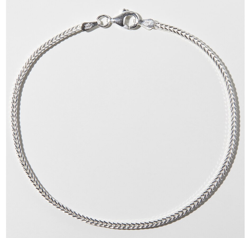 Silver Gallery Sterling Silver Square Foxtail Chain Bracelet - TSC.ca