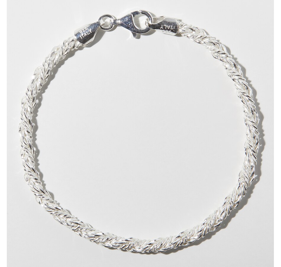 Silver Gallery Sterling Silver Twist Foxtail Tinsel Bracelet - TSC.ca