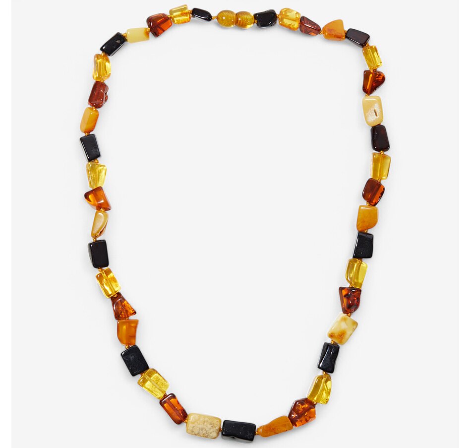 Amber Extraordinaire Artisan Collection Multi-Colour Amber Necklace ...