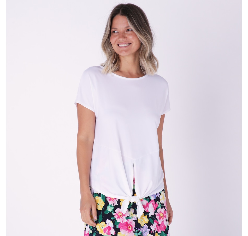 Clothing & Shoes - Tops - T-Shirts & Tops - Kim & Co. Brazil Knit Front ...