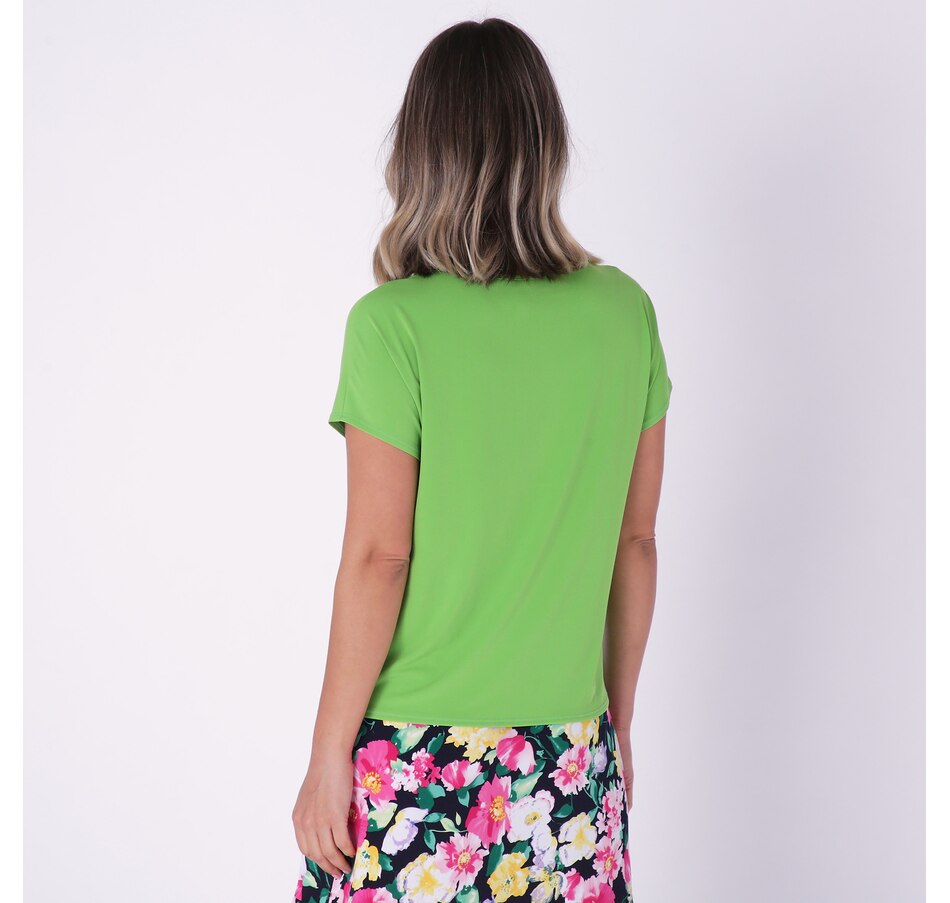 Clothing & Shoes - Tops - T-Shirts & Tops - Kim & Co. Brazil Knit Front ...