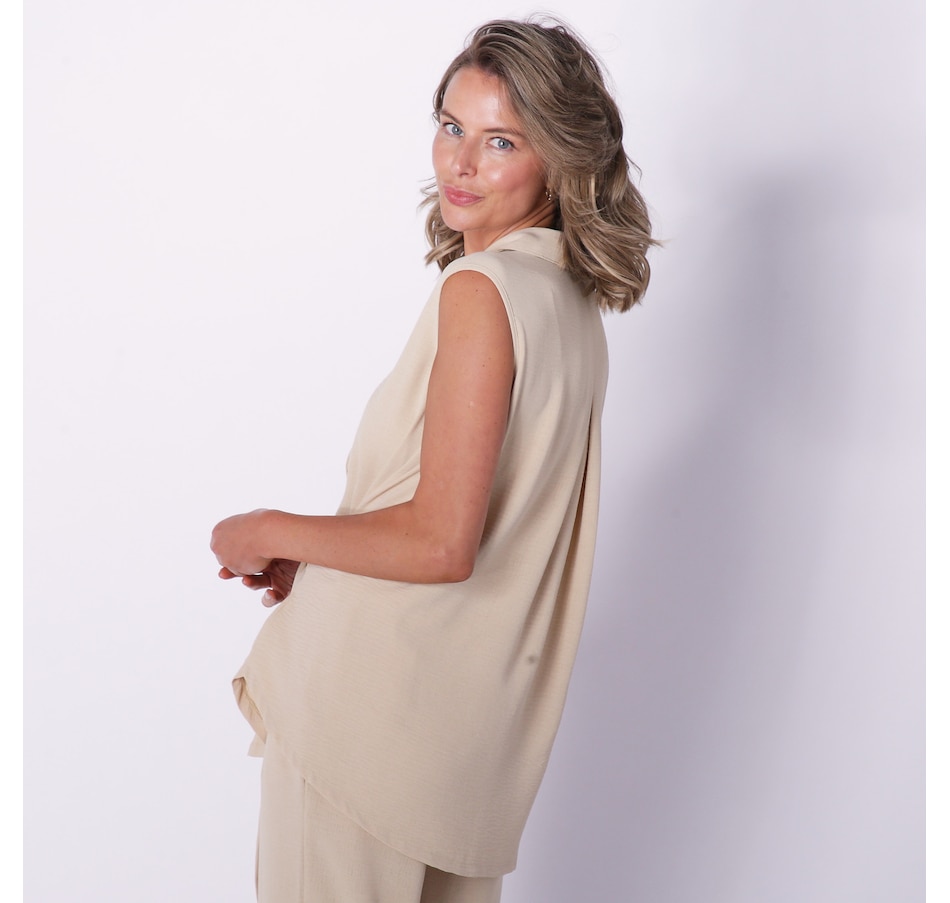 Wynne Style Crinkle Stretch Crepe Top - TSC.ca