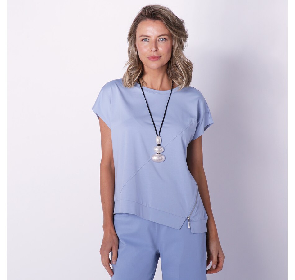 Clothing & Shoes - Tops - T-Shirts & Tops - Wynne Style Viscose Cotton ...