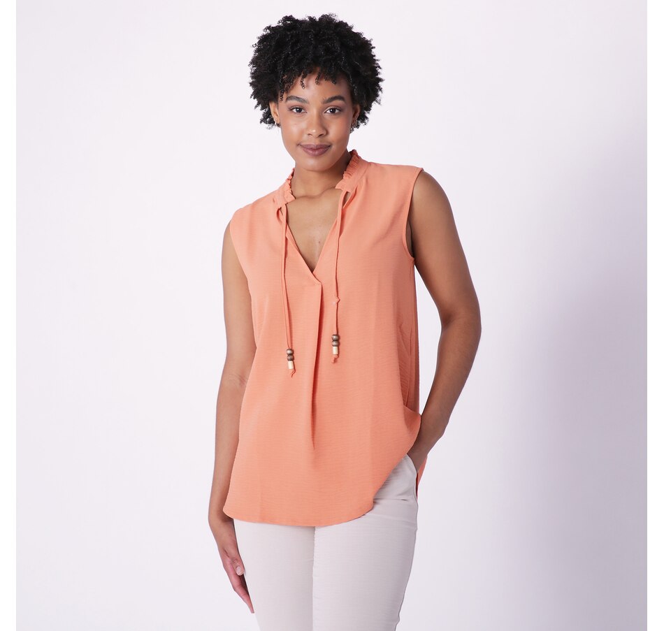 Everyday Jones Drapey Linen Textured Sleeveless Top - TSC.ca