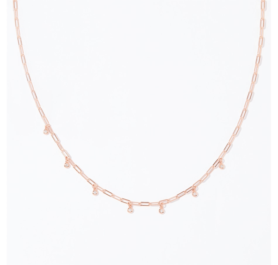 Colours of Diamonds Sterling Silver 0.07ctw Diamond Necklace - TSC.ca