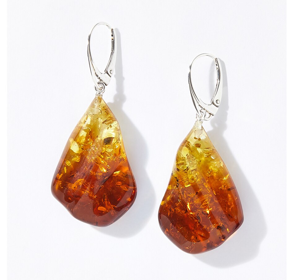 Amber Extraordinaire Artisan Collection Sterling Silver Baltic Amber ...