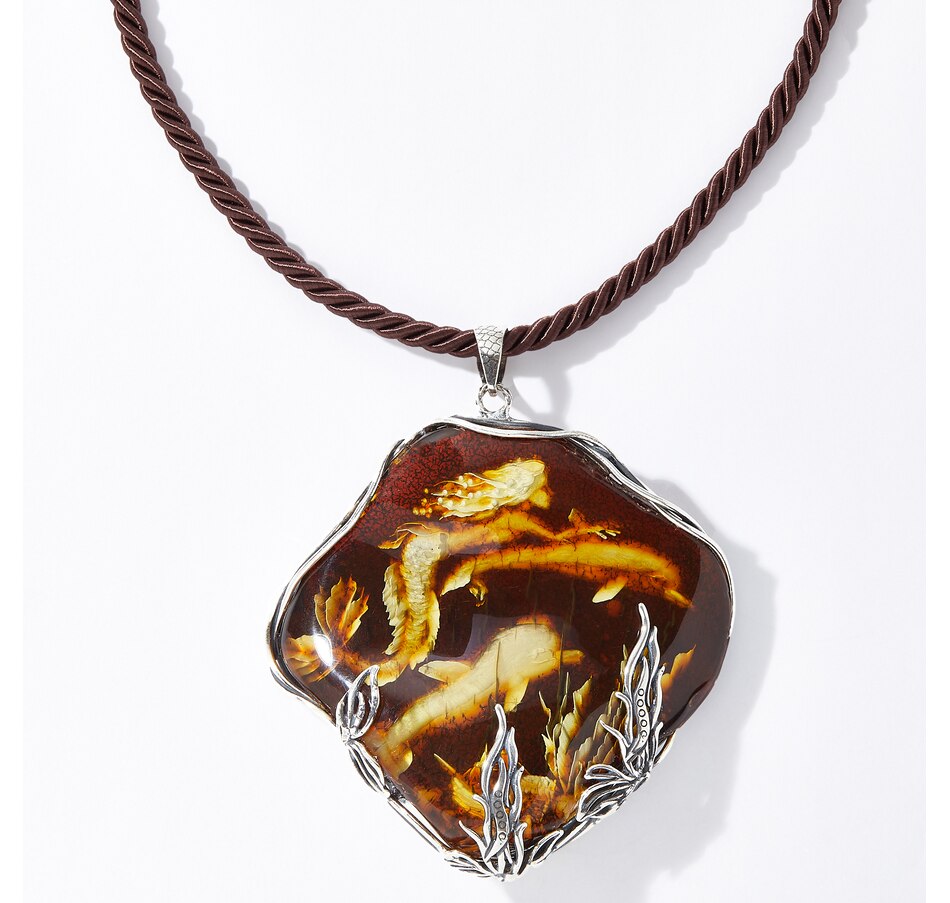 Amber Extraordinaire Artisan Collection Sterling Silver Baltic Amber ...