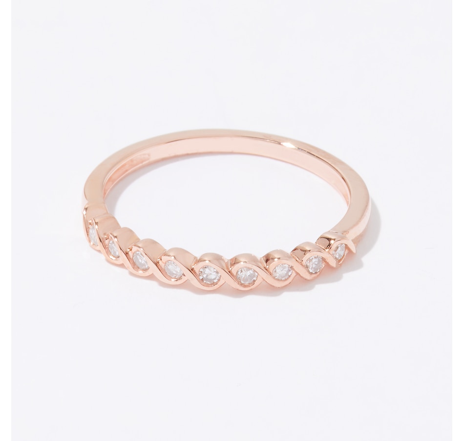 Colours of Diamonds Sterling Silver 0.12ctw Diamond Ring - TSC.ca