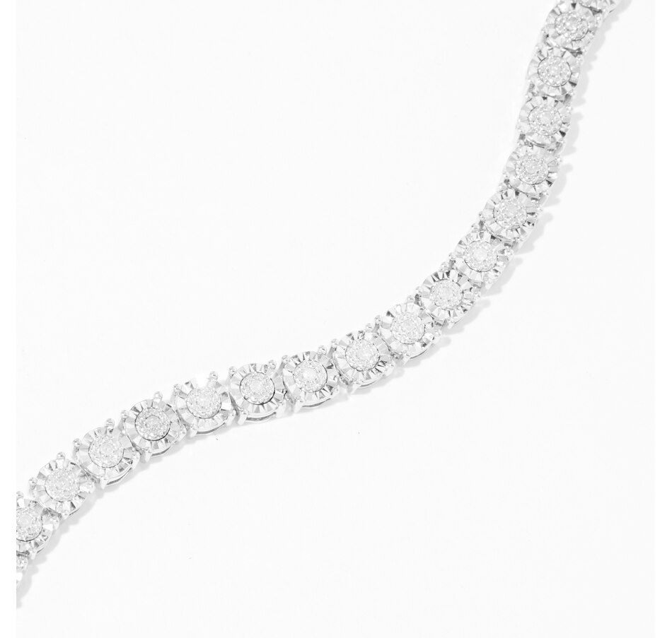 Colours of Diamonds Sterling Silver 0.23ctw Diamond Tennis Bracelet ...