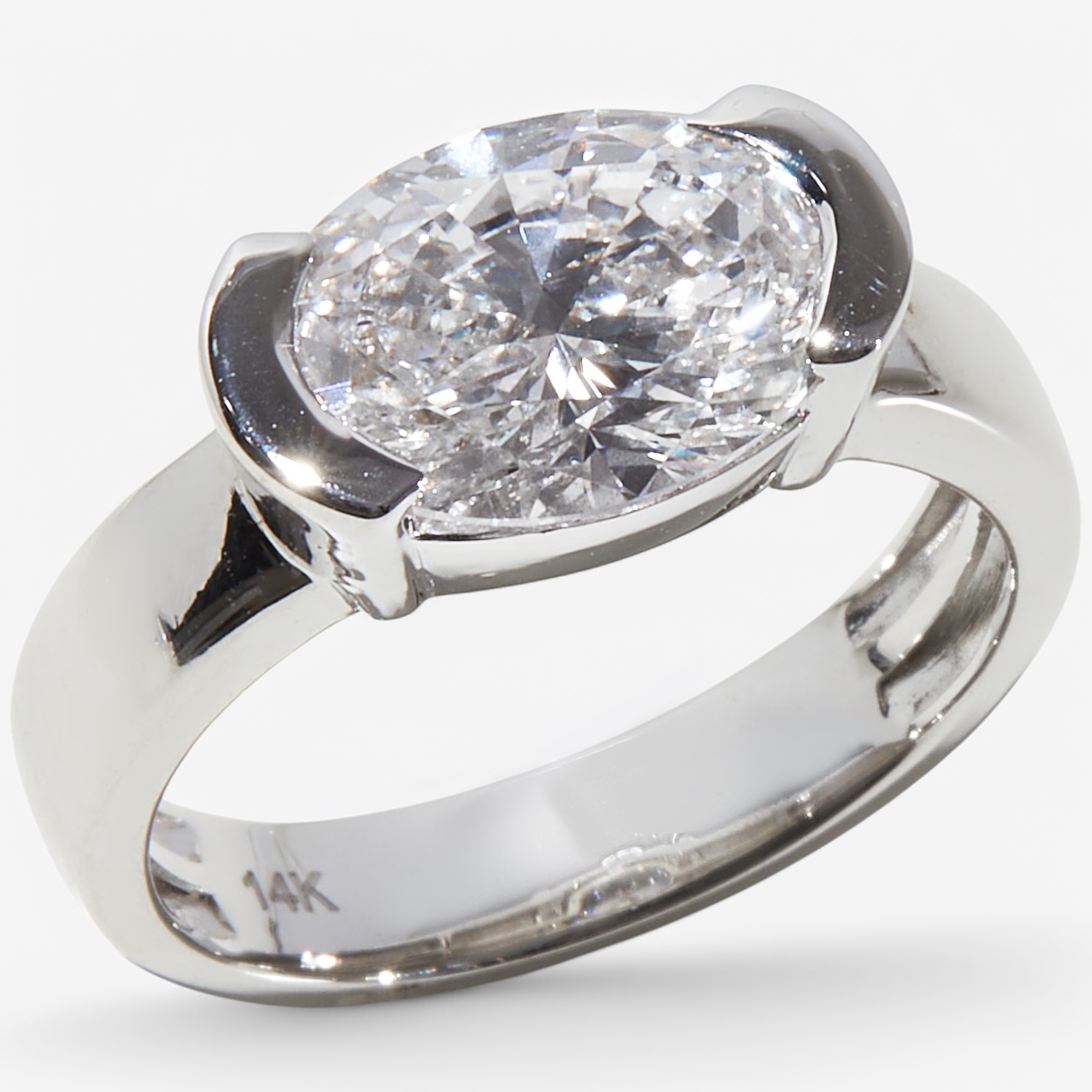 EVERA Diamonds 14K Gold Oval Diamond Ring - TSC.ca