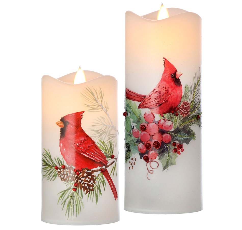 Holiday Memories LED Cardinal Faux Candles (set of 2) - TSC.ca