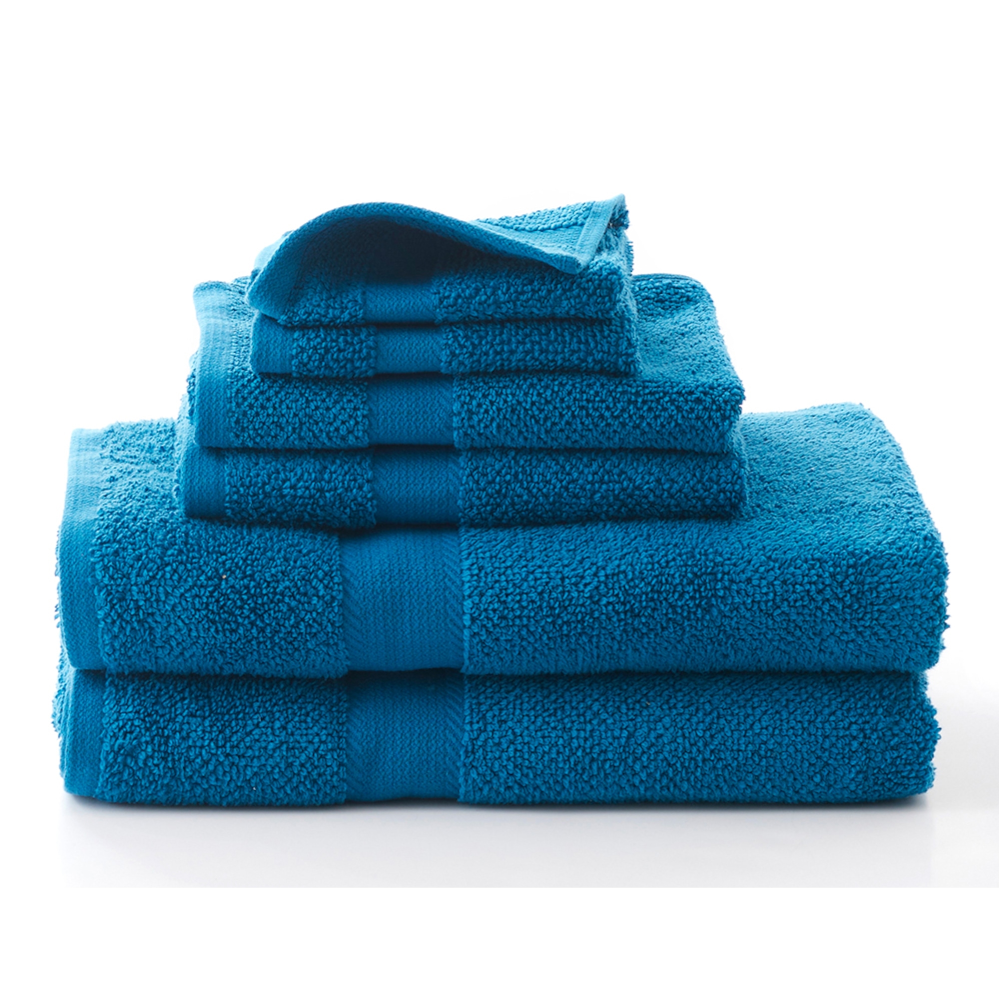 Home Suite Essentials Quick-Dry 450 GSM Cotton Waffle 6-Piece Towel Set ...