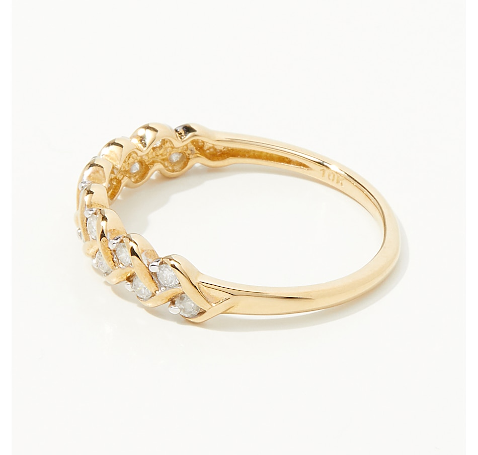 10K Yellow Gold 0.25 av. ctw Diamond Ring - TSC.ca