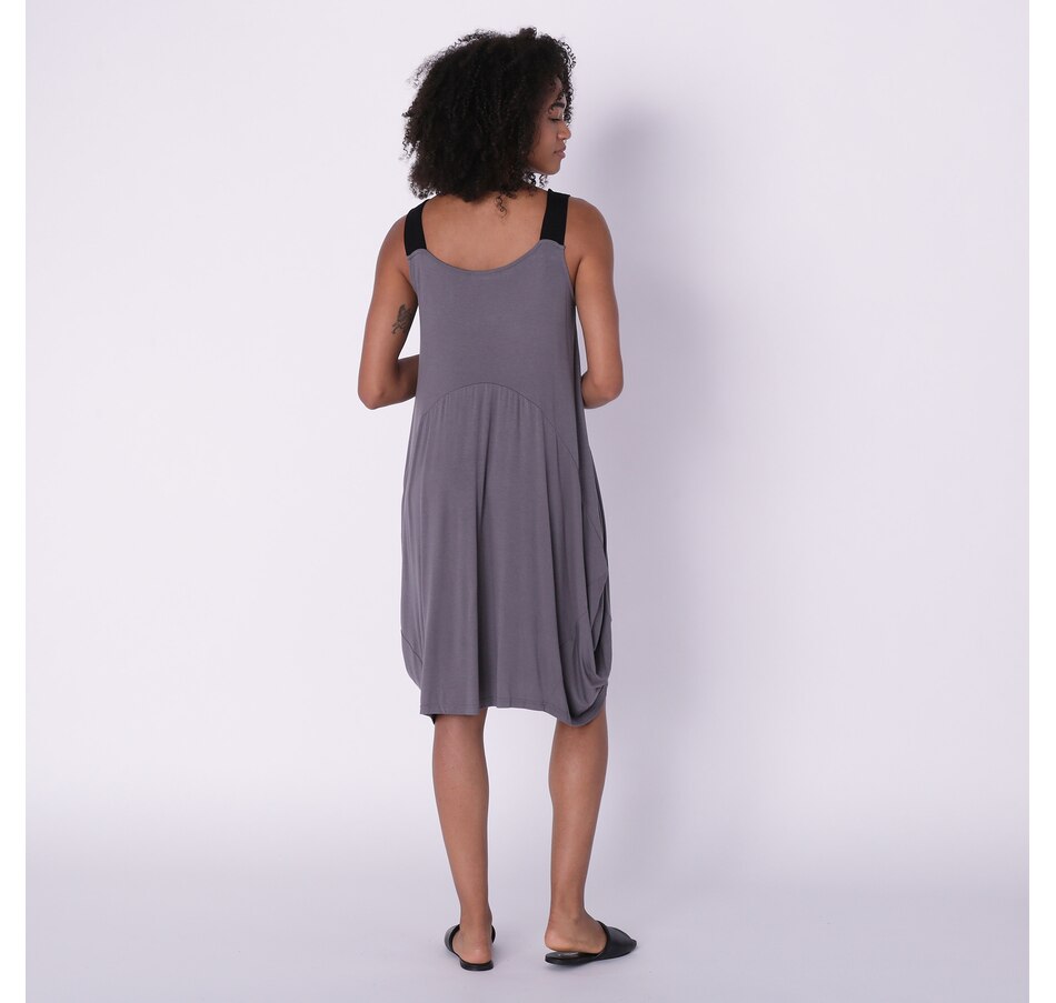 Red Coral Contrast Strap Bubble Dress - TSC.ca
