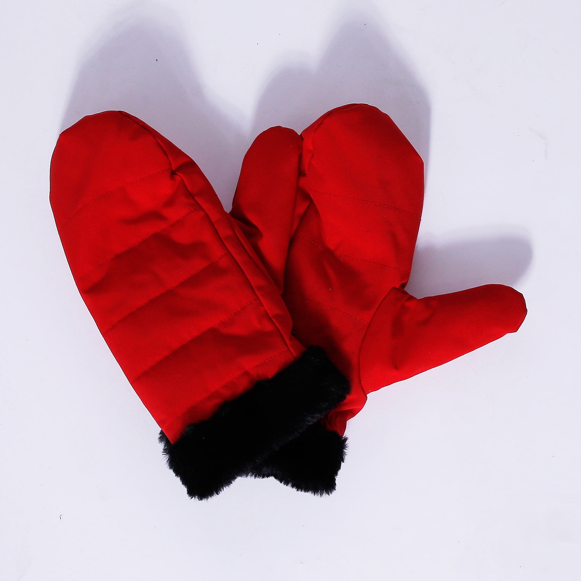 Arctic Expedition Quilted Mittens With Faux Fur Trim - TSC.ca