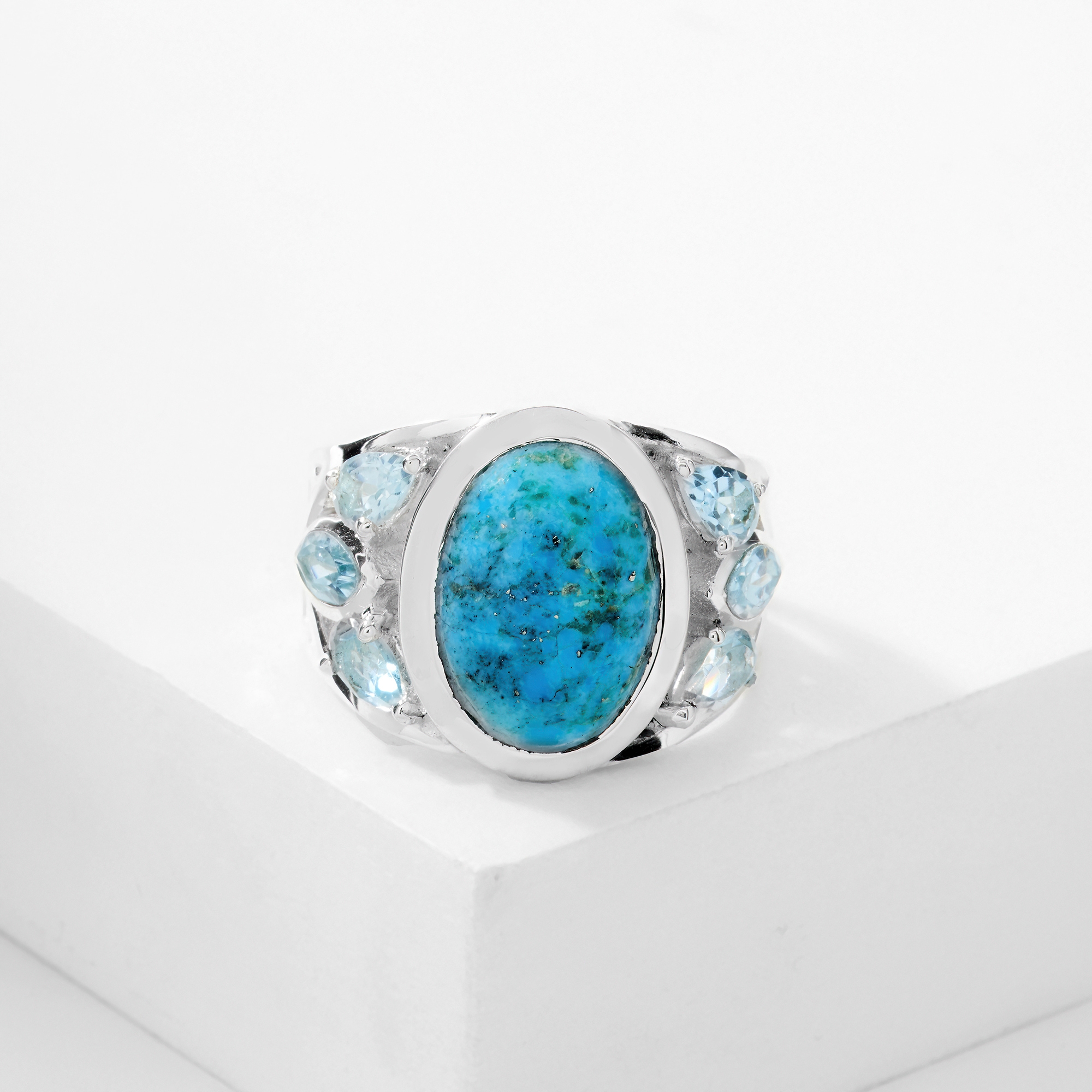 Himalayan Gems Sterling Silver Multi-Gemstone Ring - TSC.ca